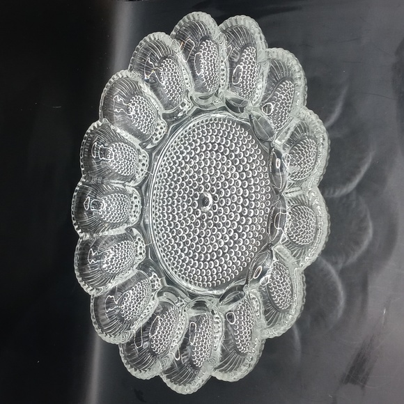 Indiana Glass | Kitchen | Vintage Indiana Glass Hobnail Devilled Egg ...
